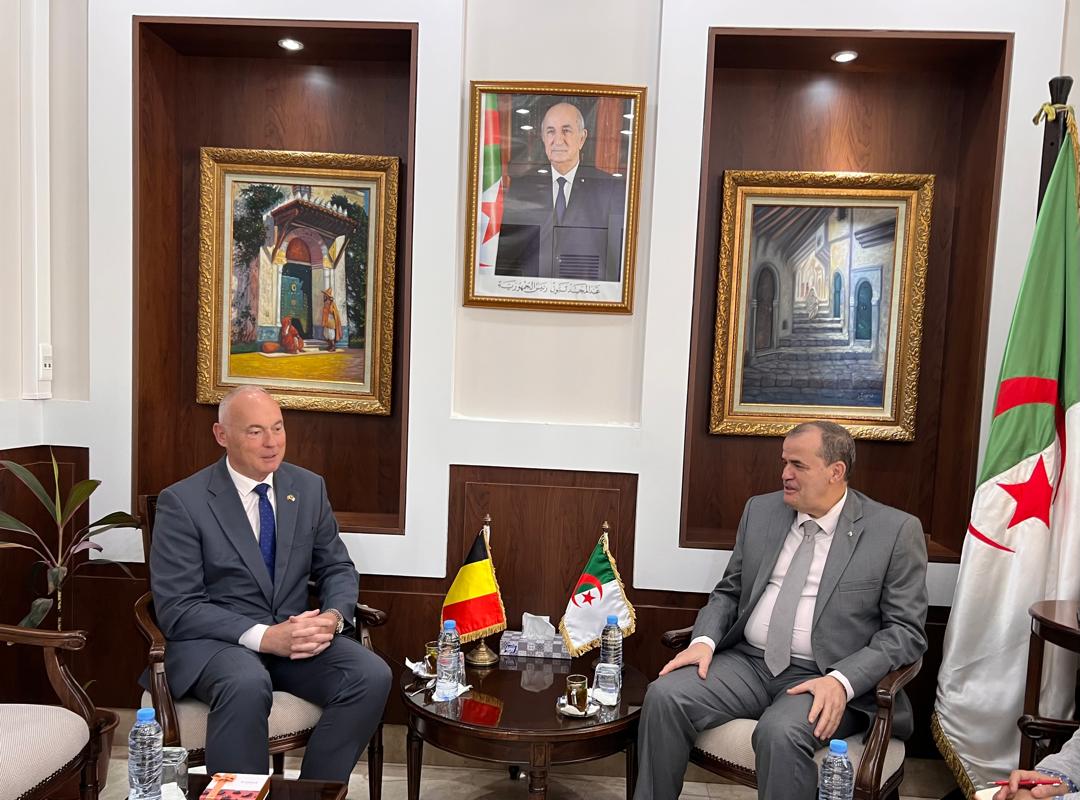 Rezig Discusses Enhanced Economic Ties with Belgian Ambassador - DZWatch